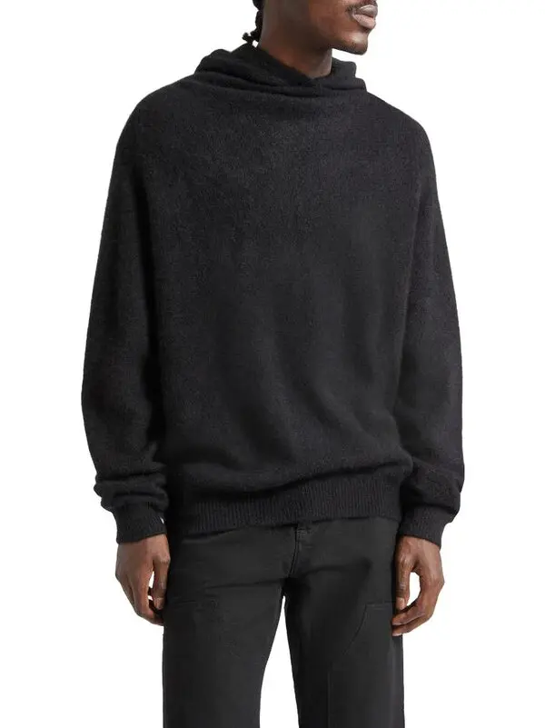 Frenckenberger Hooded Cashmere And Silk Sweater - Black