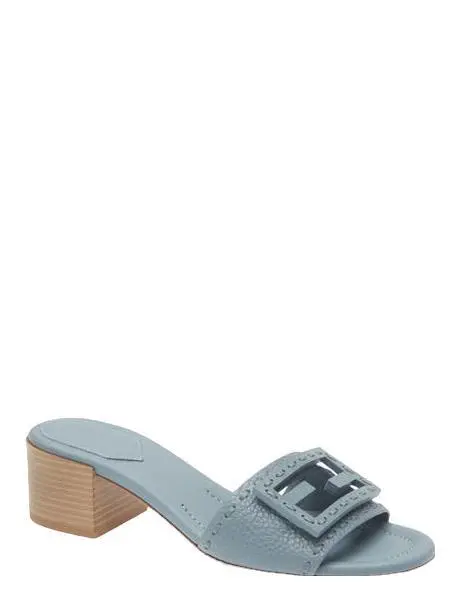 Fendi Baguette Slide Sandal - Blue