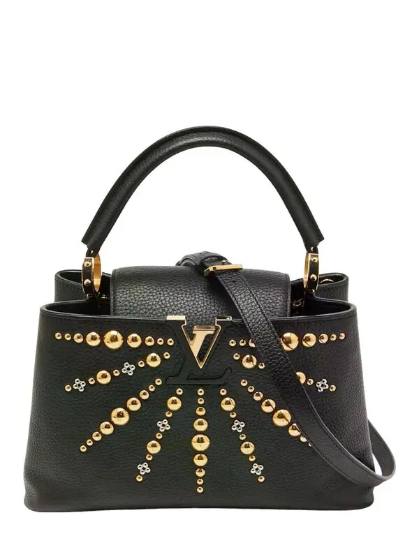 LOUIS VUITTON Capucines Soleil Shoulder Bag - Black