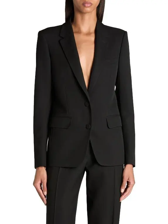 TOM FORD Wool Grain De Poudre Tailored Jacket - Black