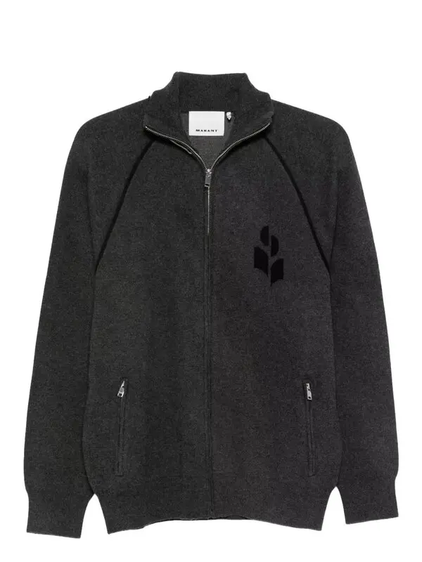 MARANT Zip-up Sweater - Grey