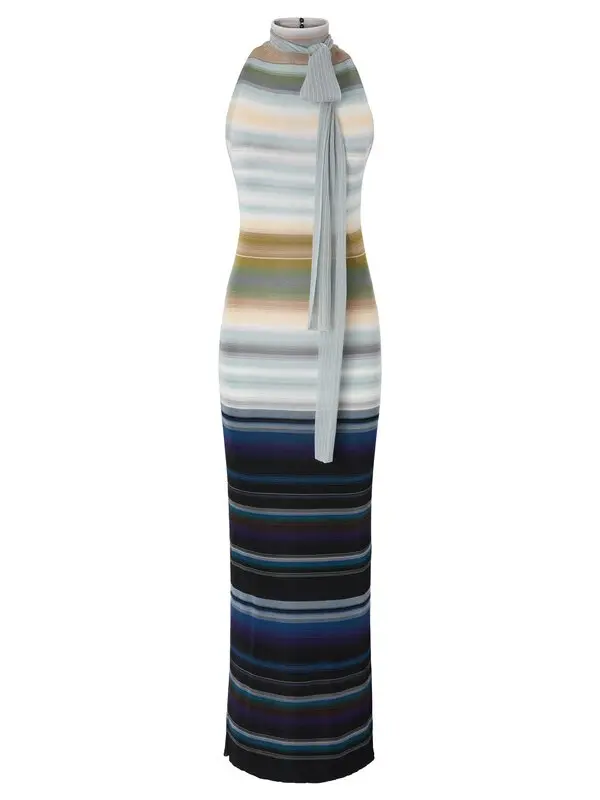 Missoni Striped Knitted Maxi Dress - Multi