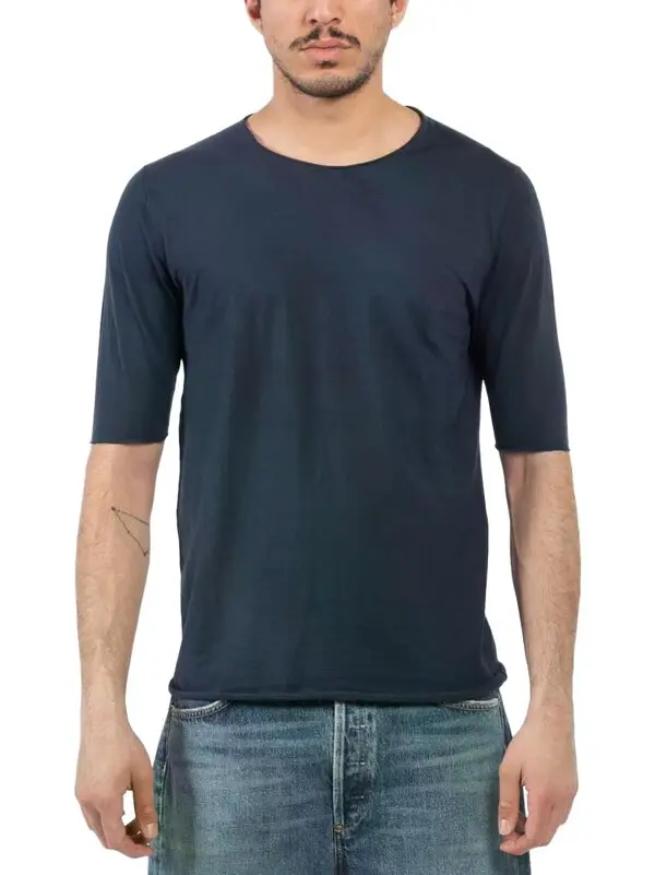 HANNES ROETHER Crew-neck T-shirt - Blue