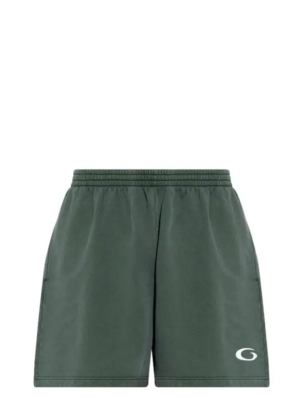 Balenciaga Cotton Terry Sweat Shorts - Green