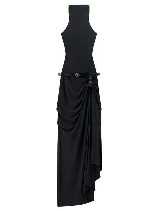 Coperni Suspended Halterneck Maxi Dress - Black