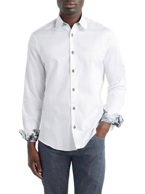 SIRAGUSA Sinai Collection Luxe Cotton Dress Shirt - White