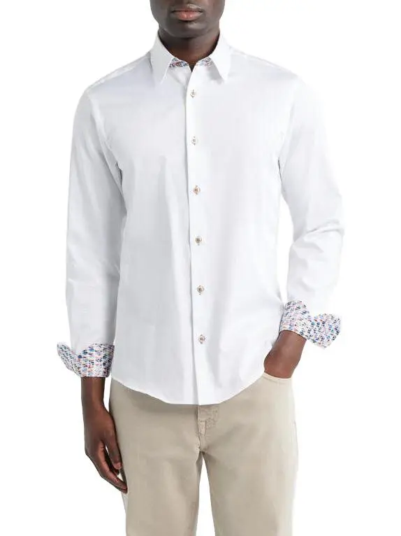 SIRAGUSA Sinai Collection Luxe Cotton Dress Shirt - White