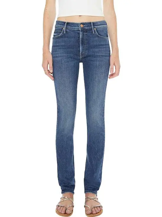 MOTHER The Mid Rise Dazzler Skimp Straight Leg Jeans - One Last Shot