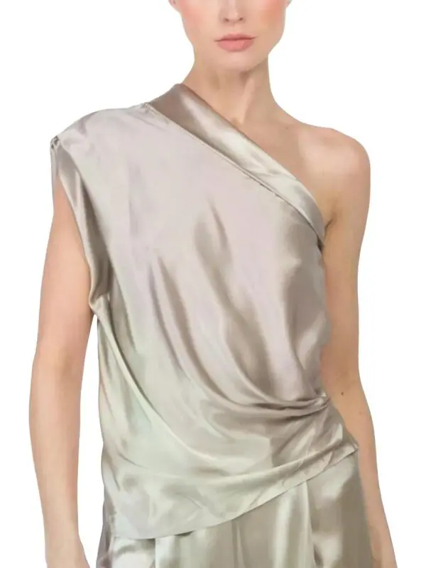 THE SEI Asymmetric-lapel Top - Neutrals