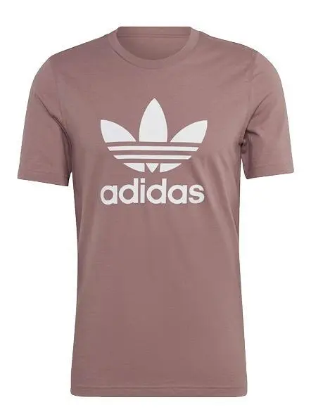 Adidas Adicolor Classics Trefoil Tee Shirt - Purple/white