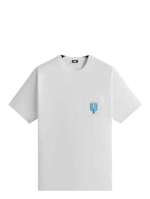 Kith Hanukkah Olive Branch Pocket Tee Shirt - White