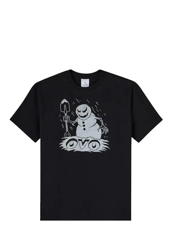 OVO Snowman Tee Shirt - Black