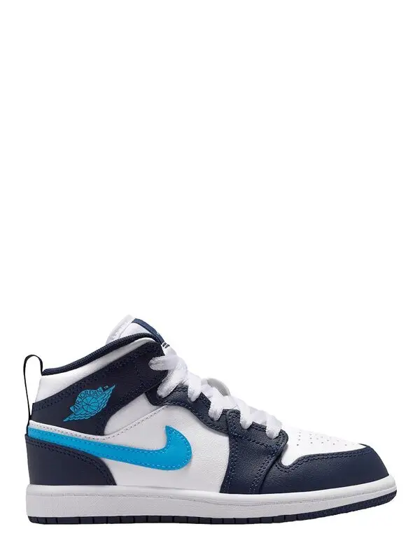 JORDAN 1 Mid Sneakers - Obsidian/white/dark Powder Blue
