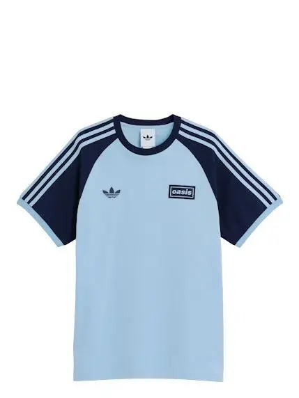 Adidas Tour 3stripes Tee Shirt - Clear Sky Blue Night Indigo