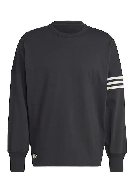 Adidas Adicolor Neuclassics Long Sleeve Tee Shirt - Black/wonder White