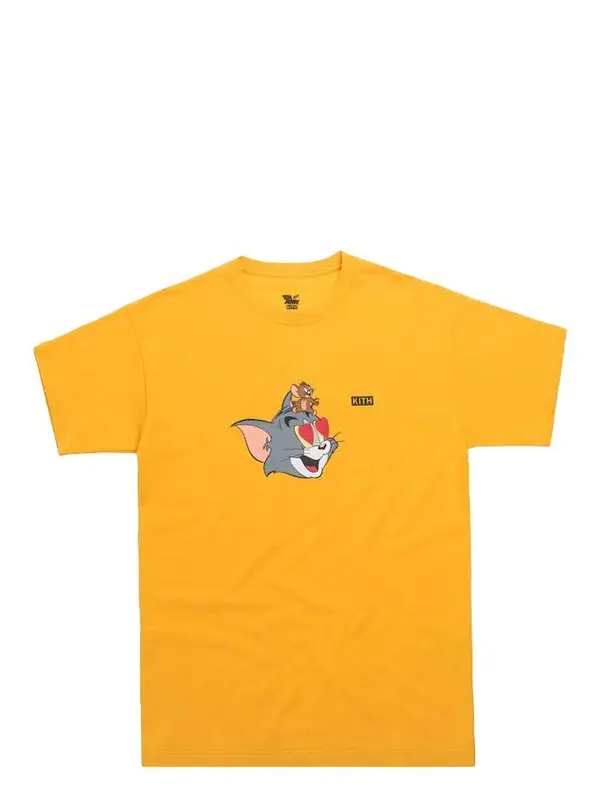 Kith X Tom & Jerry Heart Tee Shirt - Yellow