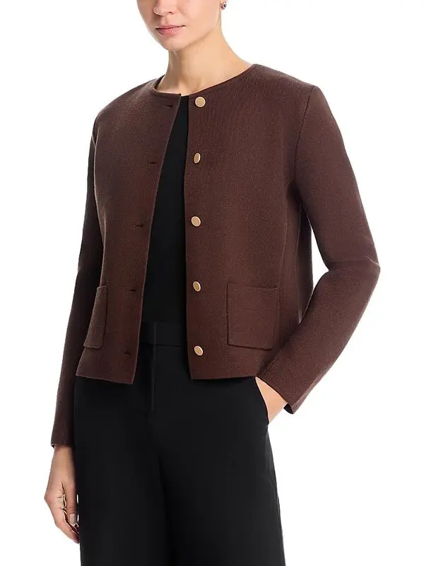 SIONI Button-front Jacket - Heather Carafe