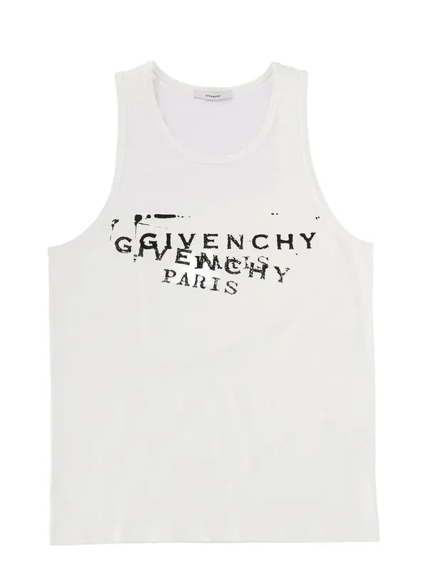 Givenchy Logo Tank Top - White