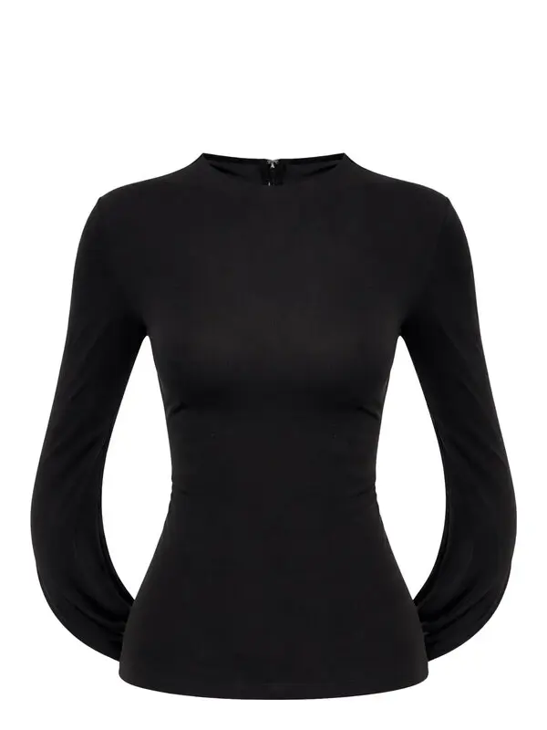 Alexander Wang Draped Back Top - Black