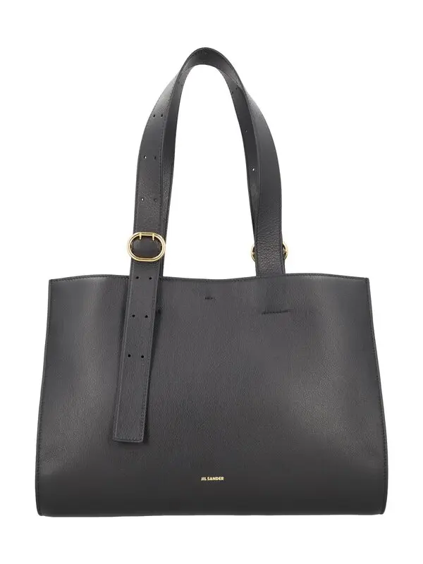 JIL SANDER Cannoli Tote Bag - Black