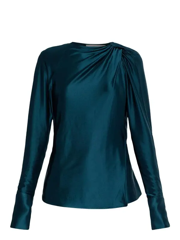 Victoria Beckham Draped Blouse - Black