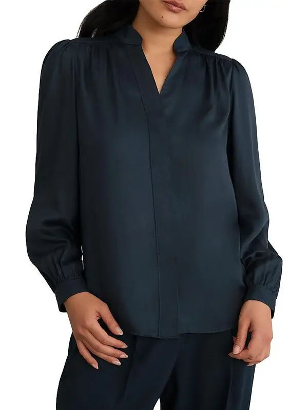 HOBBS LONDON Gwen Blouse - Slate Blue