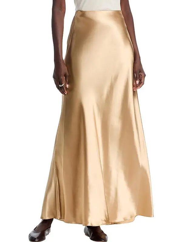 Lafayette 148 New York Bias Floor Length Skirt - Natural