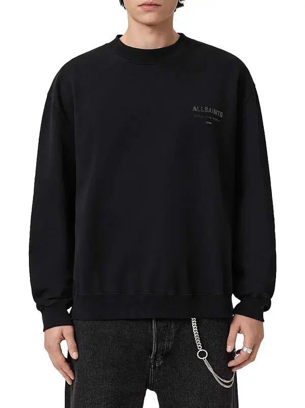 ALLSAINTS Xander Crewneck Sweatshirt - Jet Black