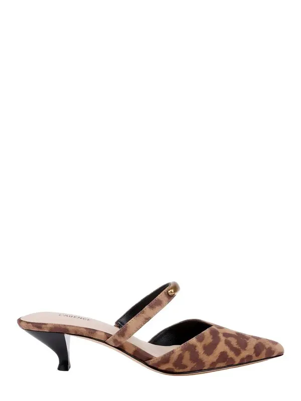 L'Agence Catania Kitten-heel Pump - Leopard Suede