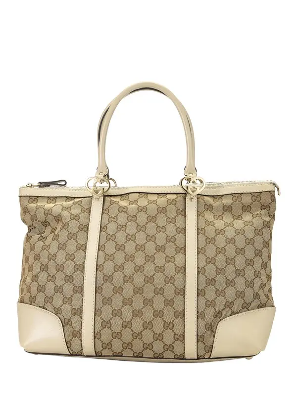 Gucci Original Gg Lovely Heart Tote - White