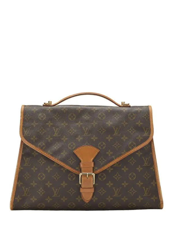 LOUIS VUITTON Monogram Beverly Briefcase - Brown