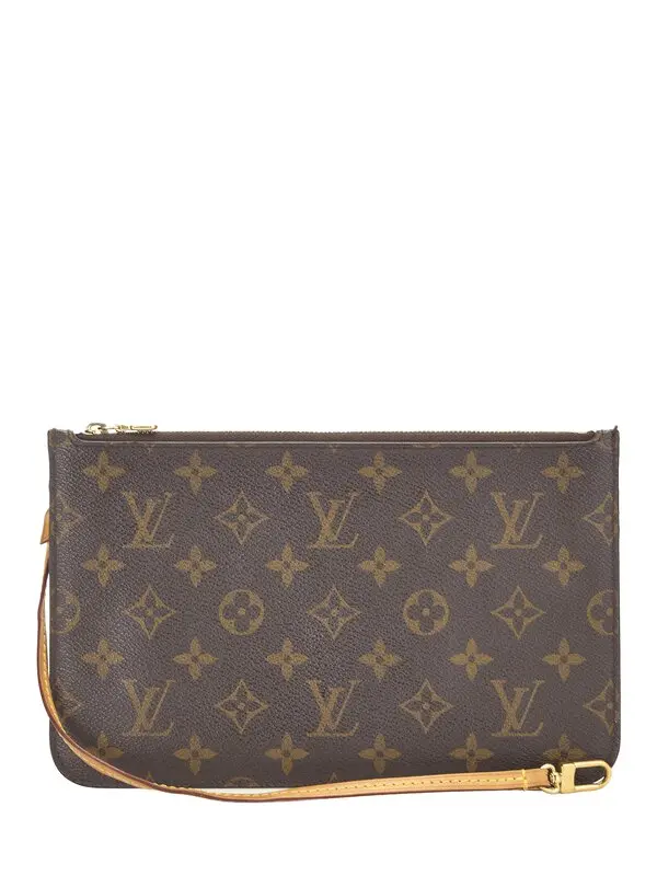 LOUIS VUITTON Monogram Neverfull Pouch Nm - Yellow