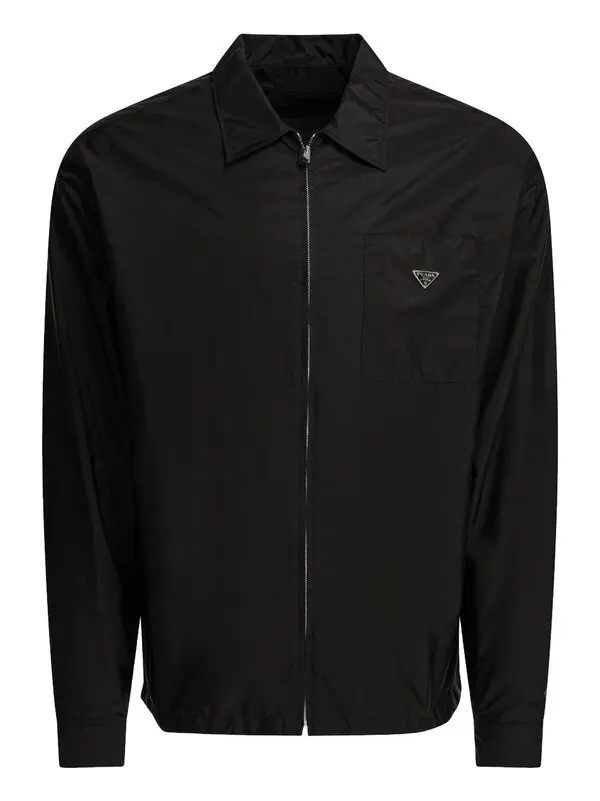 Prada Overshirt Zippered Jacket - Black