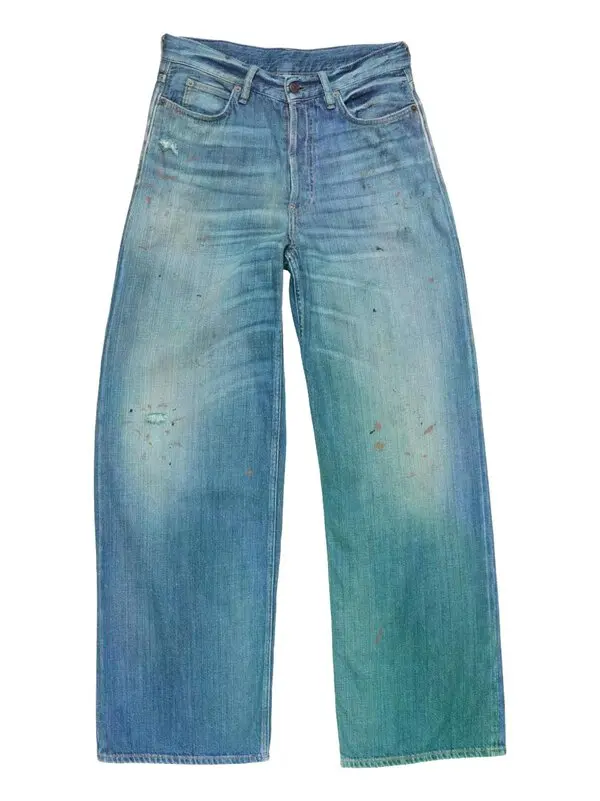 Acne Studios Logo-patch Trousers - Blue