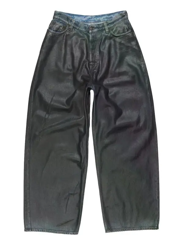 Acne Studios Wide Leg Low Waist Jeans - Grey