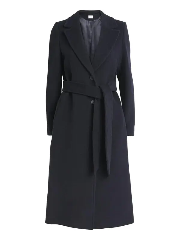 Claudie Pierlot Wool-blend Trench Coat - Blue