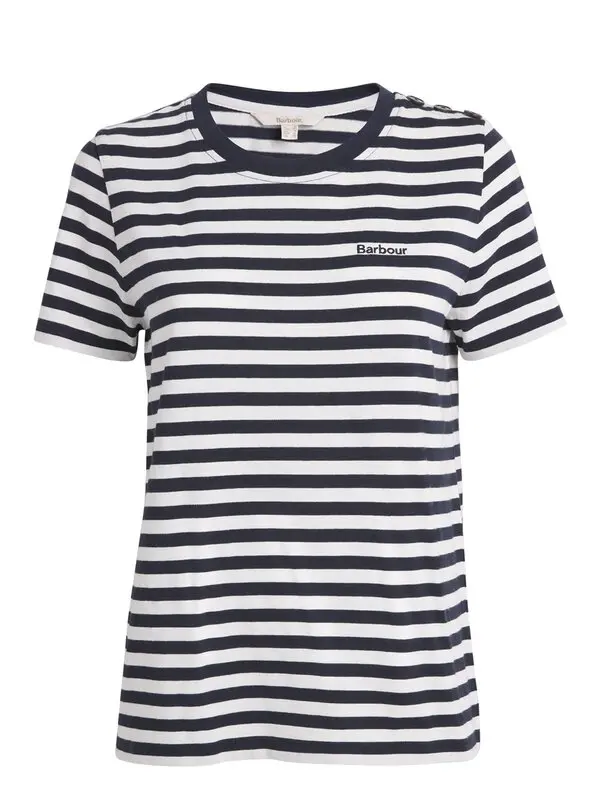 Barbour Cotton Stripe Ferryside T-shirt - Navy