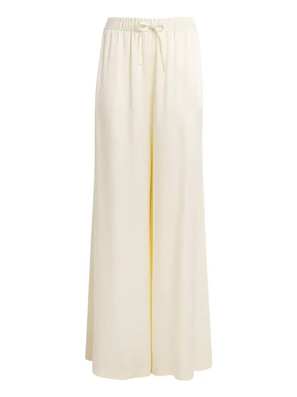 Stella McCartney Satin Wide-leg Trousers - Yellow