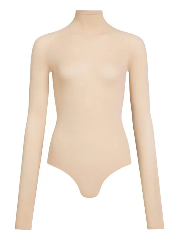 Alaïa Jersey Second Skin Bodysuit - Beige