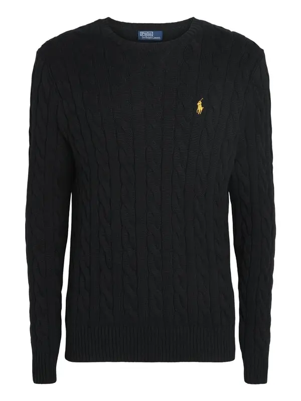 Polo Ralph Lauren Cotton Cable-knit Sweater - Black