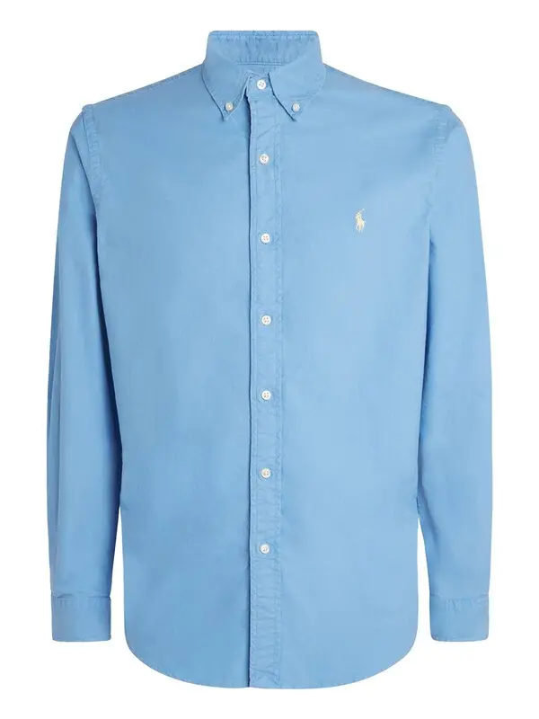 Polo Ralph Lauren Cotton Custom Fit Oxford Shirt - Navy