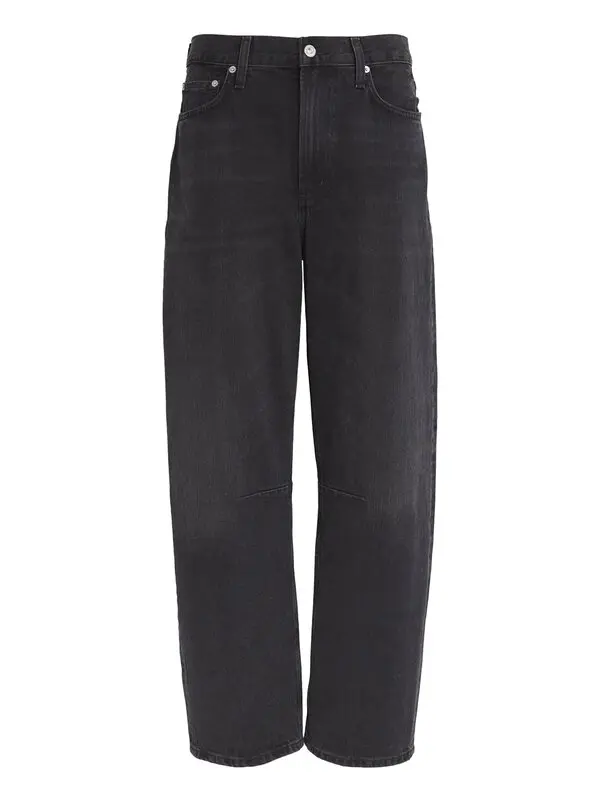 Citizens Of Humanity Miro Mid-rise Relaxed Jeans - Black