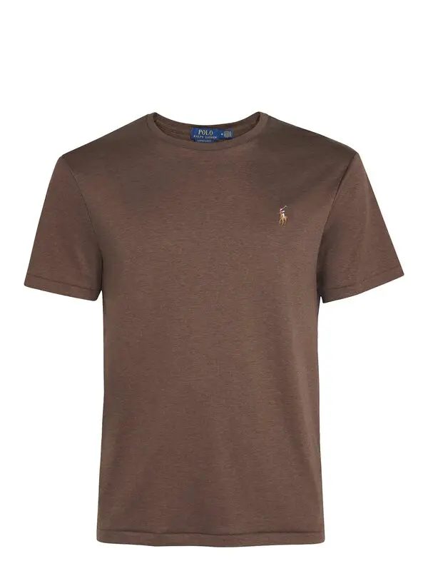 Polo Ralph Lauren Pima Cotton Polo Pony T-shirt - Brown