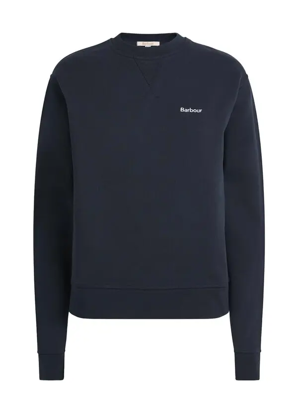 Barbour Cotton Bede Logo Sweatshirt - Navy