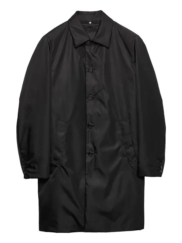 Prada Re-nylon Overcoat - Black