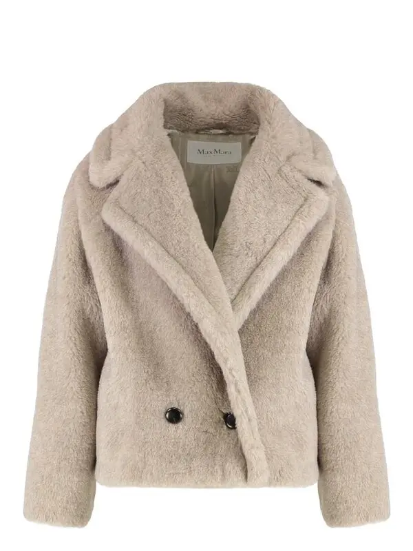 Max Mara Teddy Alpaca And Cashmere Coat - Beige