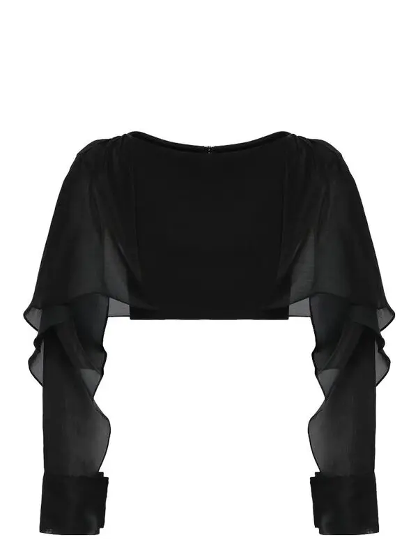 Maticevski Top Zone Cape - Black