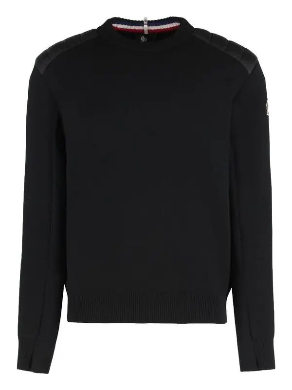 Moncler Virgin Wool Sweater - Black