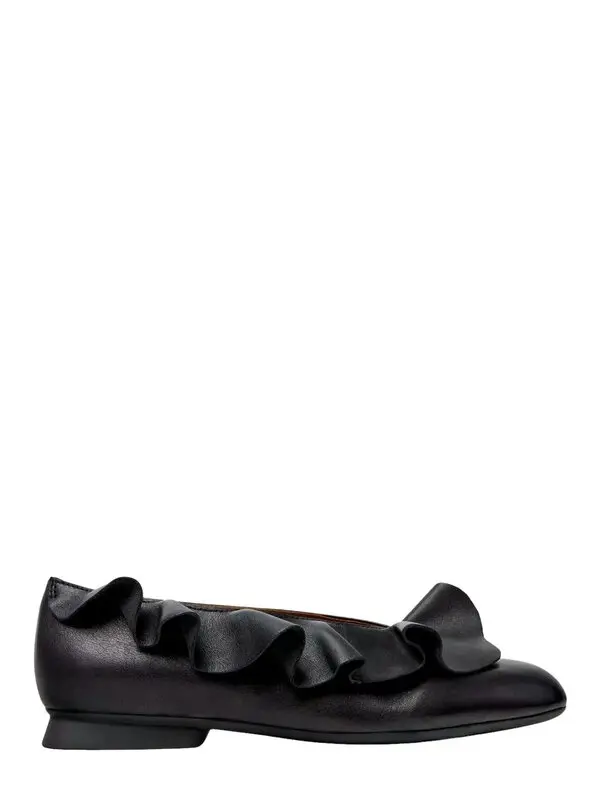 Camper Casi Myra Ruffled Ballerinas - Black