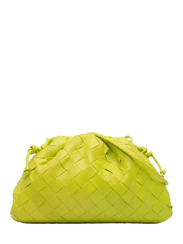 Bottega Veneta Nappa Intrecciato The Mini Pouch Crossbody Bag - Green